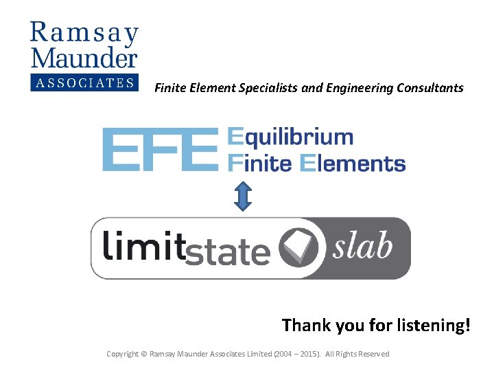 Finite Element Specialists and Engineering Consultants Angus Ramsay