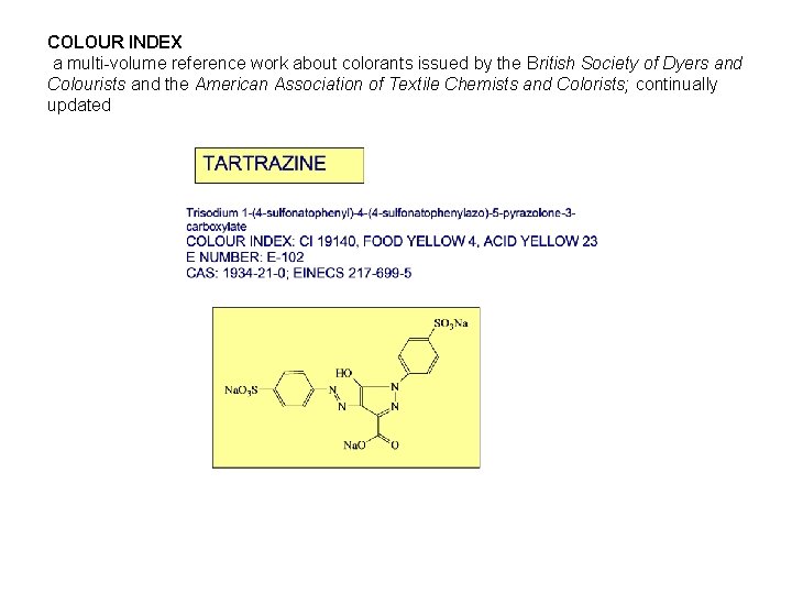 FOOD COLOURS CLASSIFICATION BY ORIGIN NATURAL vegetal E100