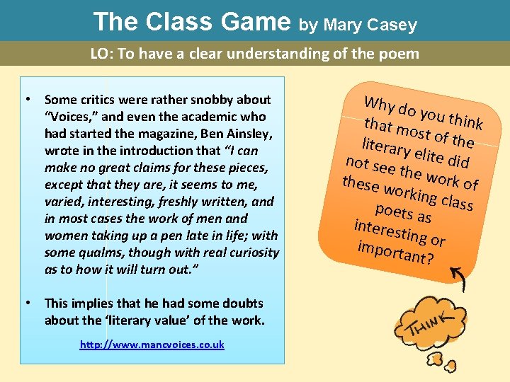 The Class Game by Mary Casey LO To