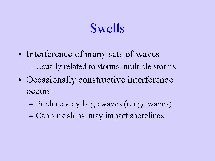 Coastal Processes and Hazards Outline Why is this