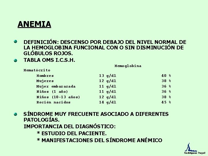 Capitulo 2 ANEMIAS DIAGNSTICO GENERAL DE LAS ANEMIAS
