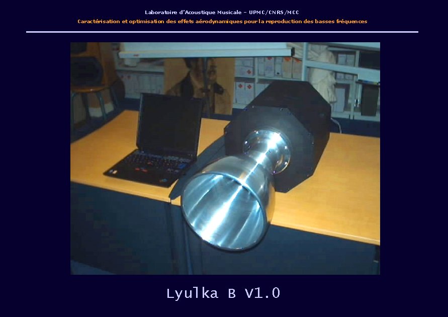 Laboratoire dAcoustique Musicale Universit Paris 6 CNRS UMR