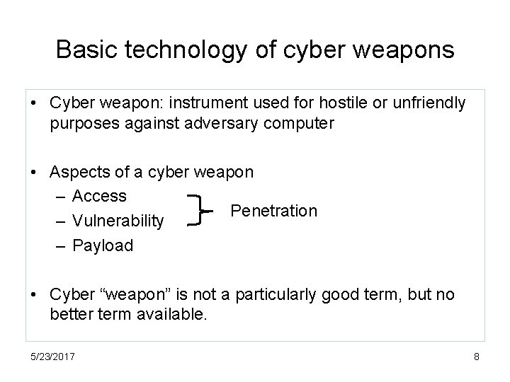 Fundamentals of Cyber Conflict Herb Lin Stanford University