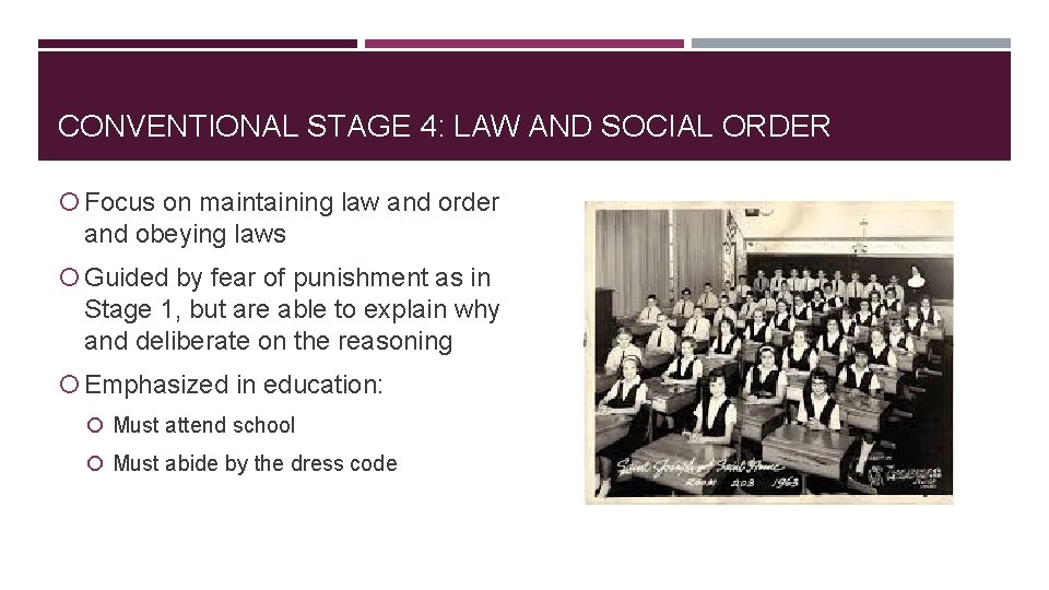 KOHLBERGS THEORY OF MORAL DEVELOPMENT MRS PELLETIER ENGLISH