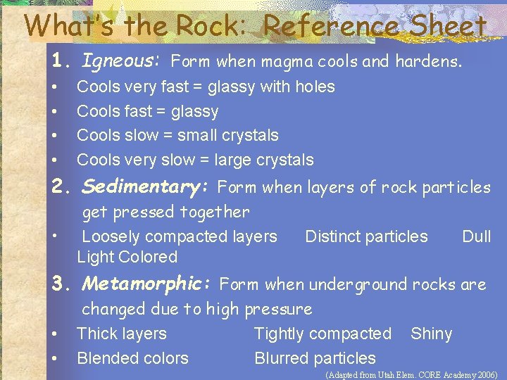 Big Idea 6 Earth Structures Grade 5 PSELL