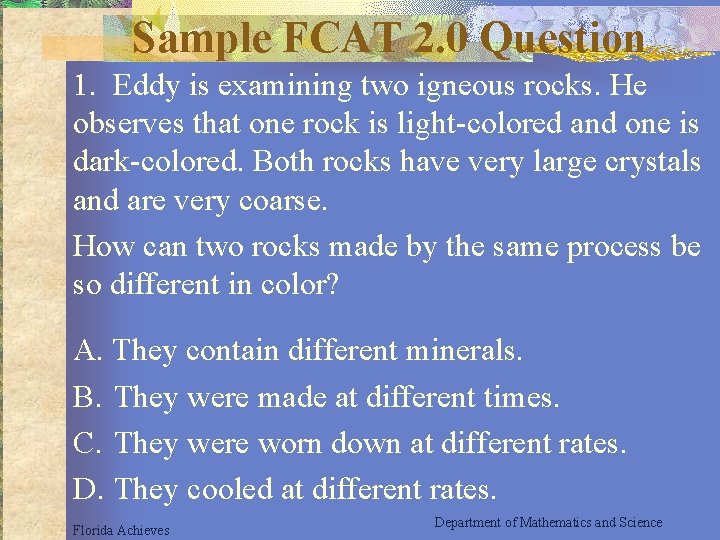 Big Idea 6 Earth Structures Grade 5 PSELL