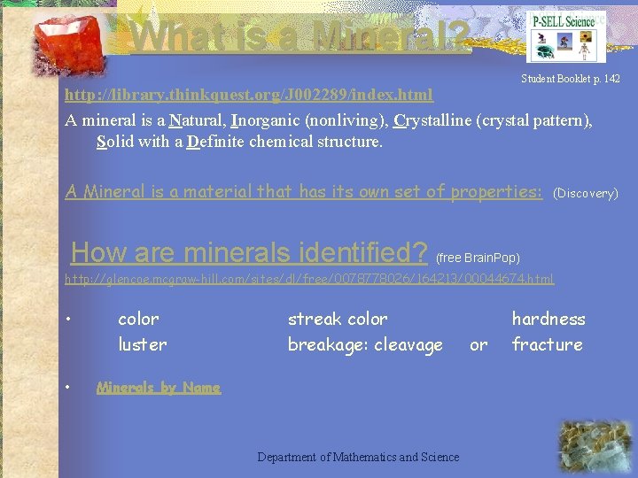 Big Idea 6 Earth Structures Grade 5 PSELL