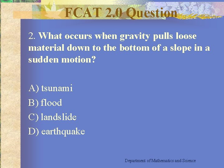 Big Idea 6 Earth Structures Grade 5 PSELL