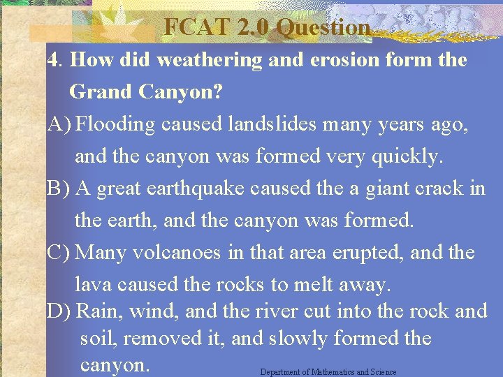 Big Idea 6 Earth Structures Grade 5 PSELL