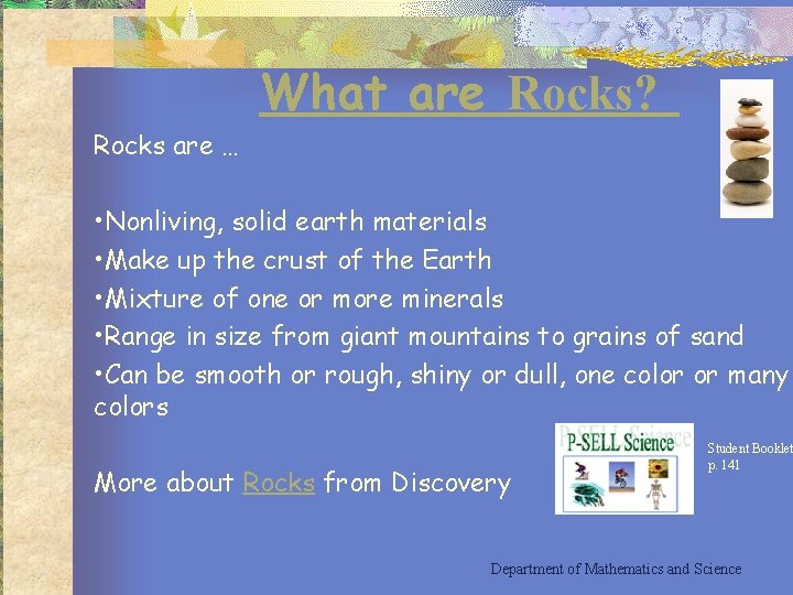 Big Idea 6 Earth Structures Grade 5 PSELL