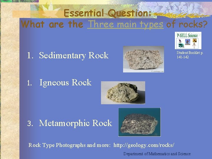Big Idea 6 Earth Structures Grade 5 PSELL