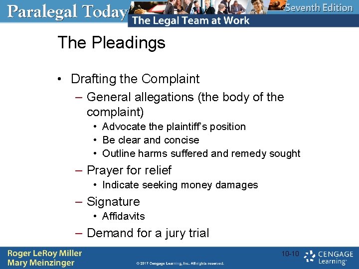 CHAPTER 10 Civil Litigation Before The Trial 10