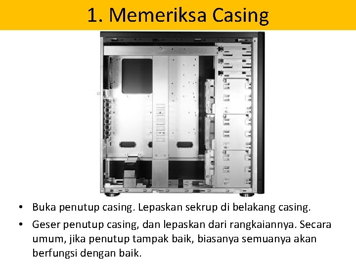 MERAKIT KOMPUTER Casing CPU Motherboard Power Supply Kabel