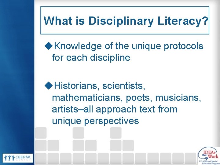 Disciplinary Literacy Collaboration for Effective Educator Development ...