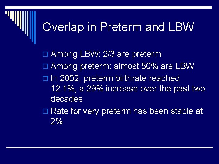 Premature Birth and Low Birth Weight Prevention Family