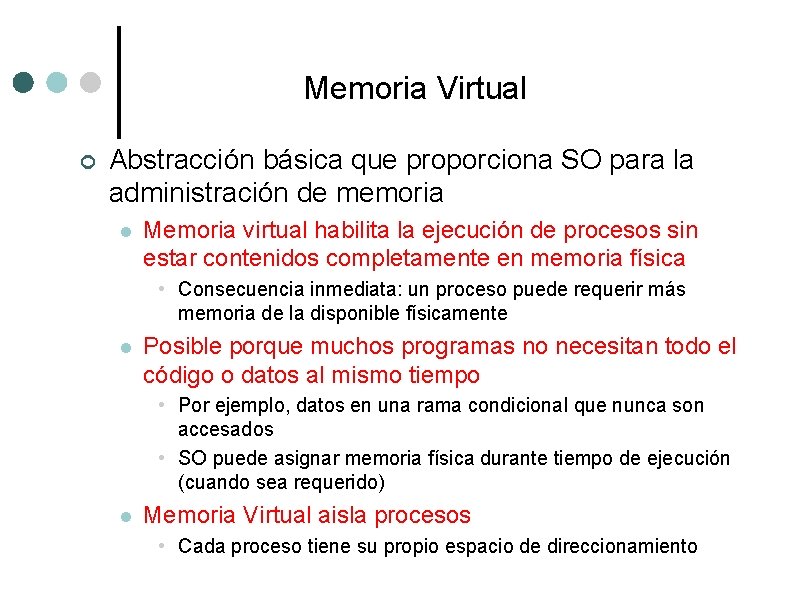 Administracin de Memoria Virtual Cecilia Hernndez 2007 1