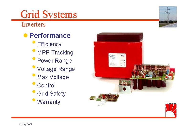 SmallUtilityScale PV Generation Concepts and Installation of Grid
