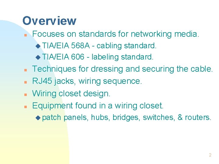 Structured Cabling Project Honolulu Community College Cisco Academy