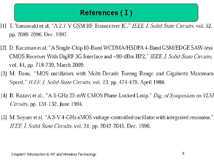 Chapter 1 Introduction to RF and Wireless Technology
