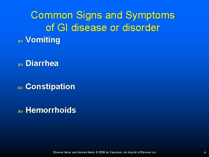 Chapter 9 Diseases of the Gastrointestinal System Structure