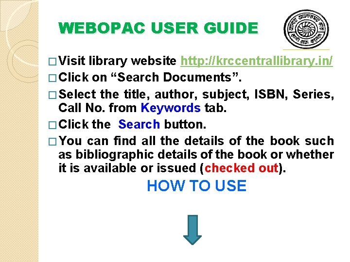 Central Library and Information Centre Kandi Raj College