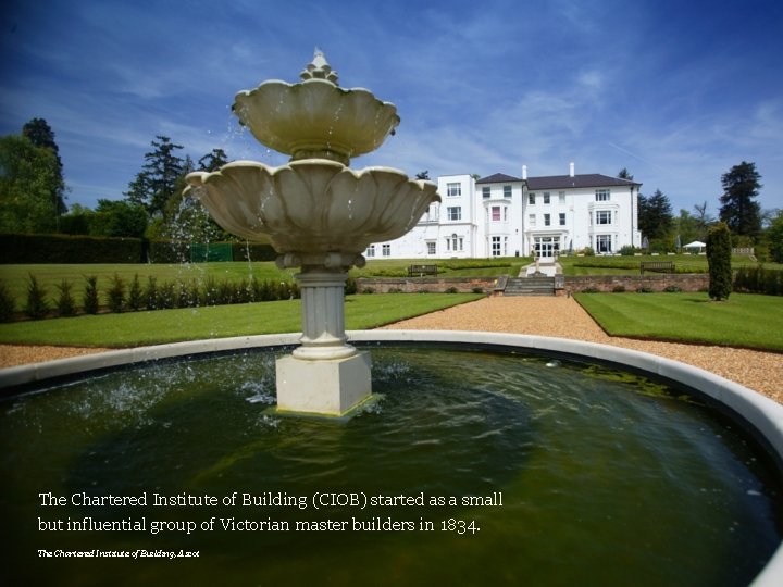 Celebrating 175 years of the Chartered Institute of