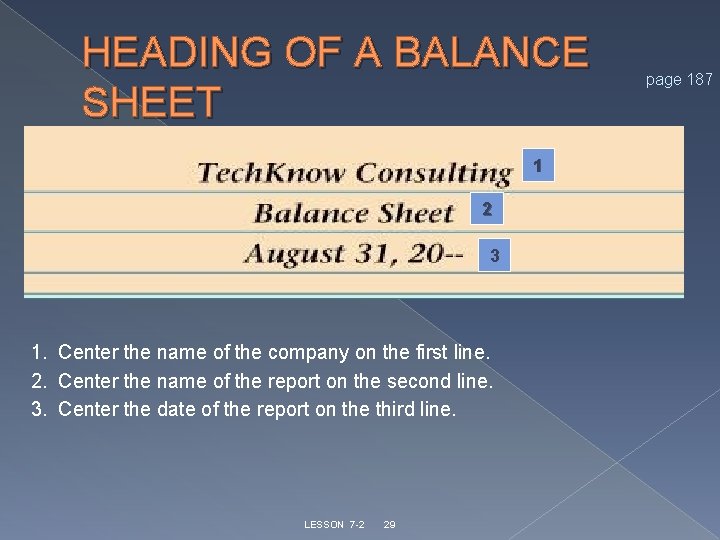 LESSON 7 1 Preparing an Income Statement http