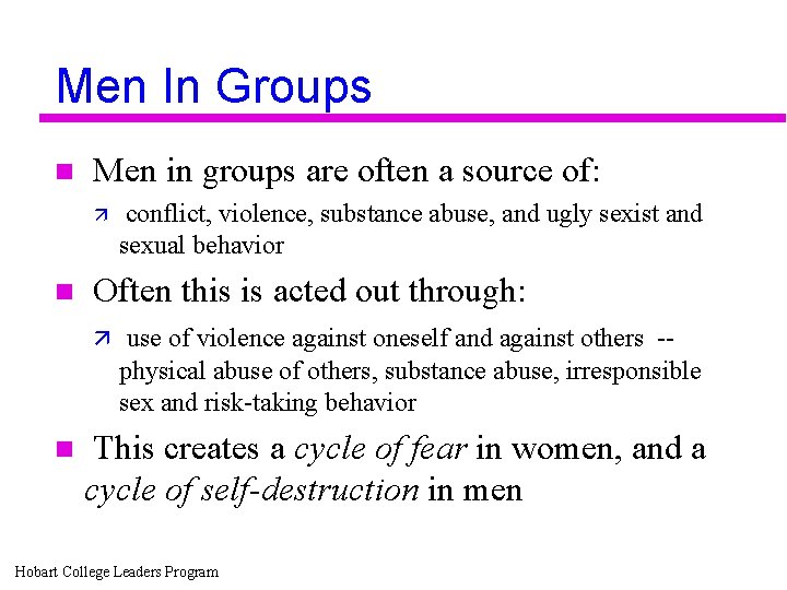 Men and Masculinity Male Friendship and Other Social