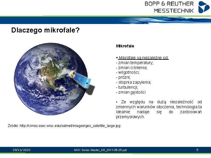 Typoszereg MG 1 produkcji Bopp Reuther Messtechnik Gmb