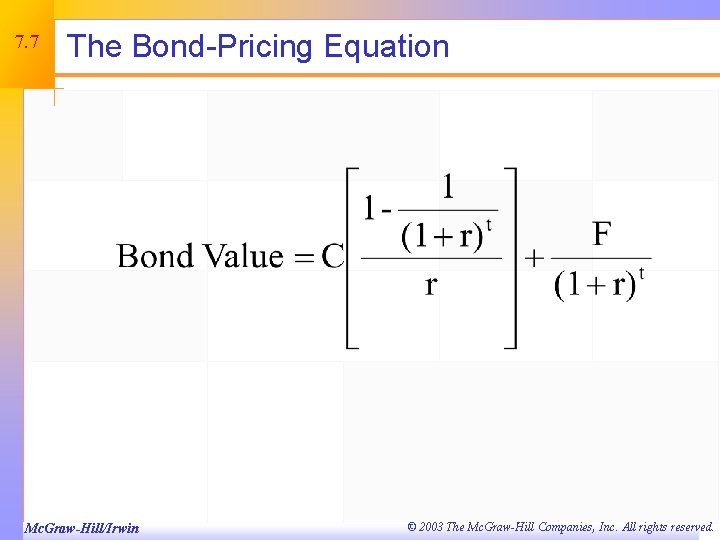 Lecture 6 Interest Rates and Bond Valuation 2003