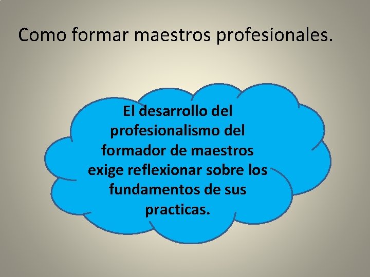 La formacin profesional del maestro estrategias y competencias