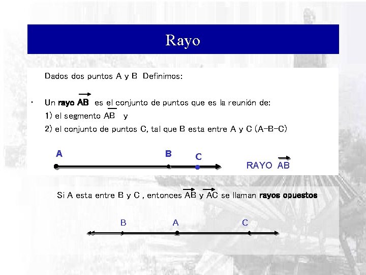 GEOMETRA EUCLIDEANA Sesin 2 CONCEPTOS BSICOS Dra Nieves