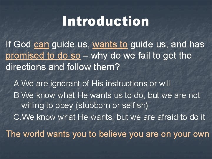 God Our Guide J I Packer Knowing God