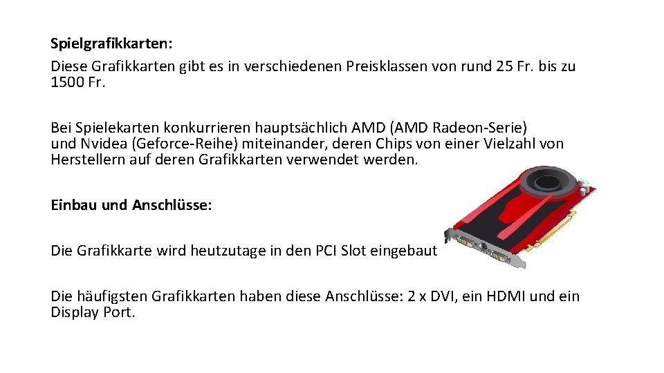 PCKomponeneten Ein Projekt von Aaron Stadler Michael Peter