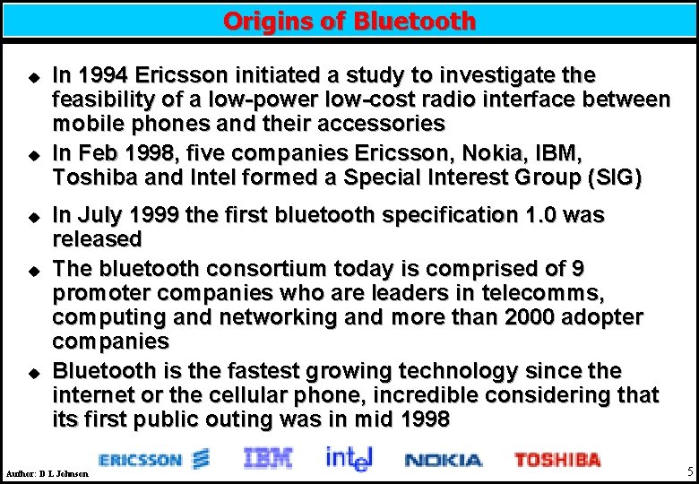 ETS 880 Secure eCommerce Bluetooth and MCommerce Presented