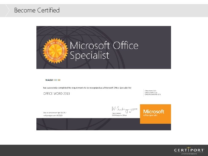 Version 09 2014 Why Should You Become Certified
