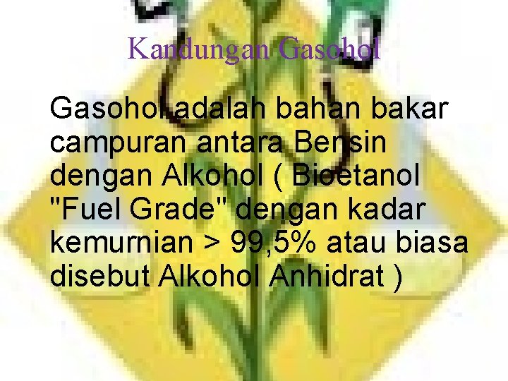 BIOTEKNOLOGI BAHAN BAKAR ALTERNATIF Bahan bakar minyak yang