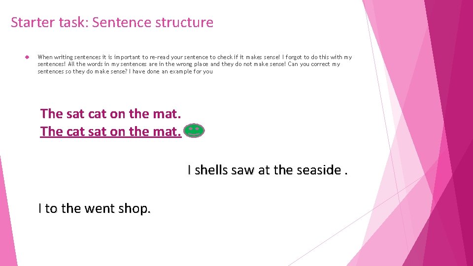 Year 1 English Planning The Night Pirates Monday