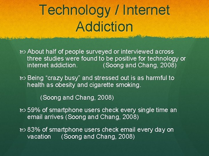 The Effects of Technology on Mental Physical Health