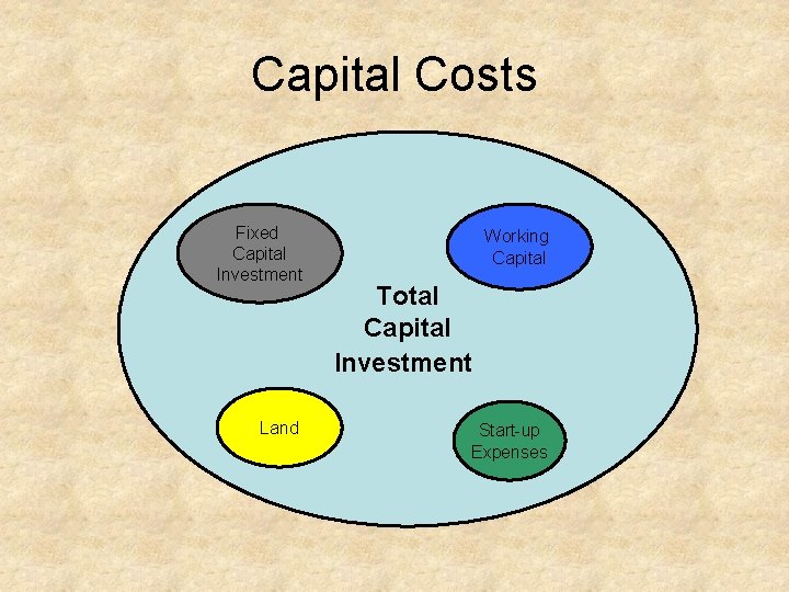Project Economic Evaluation Capital Cost Estimation Classes of