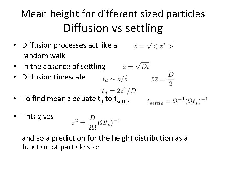 Planetesimal Formation gas drag settling of dust turbulent