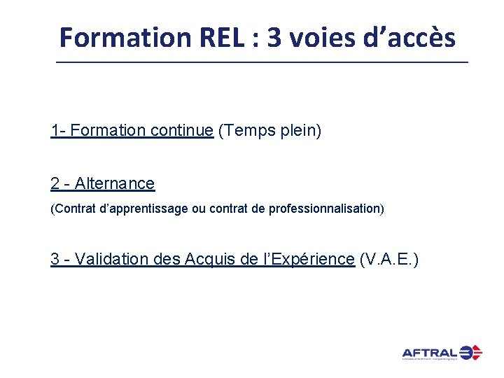 Prsentation de la formation Responsable En Logistique Aux