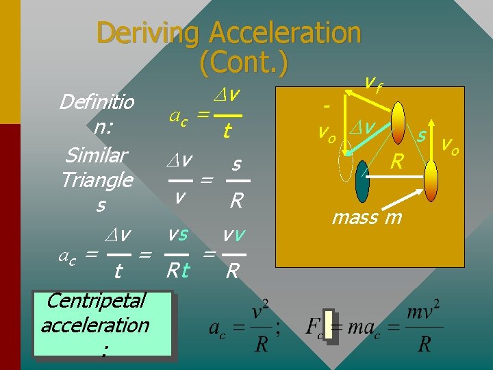 Chapter 10 Uniform Circular Motion Physics Centripetal forces