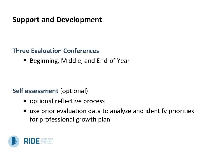 Rhode Island Model Teacher Evaluation Support System Edition