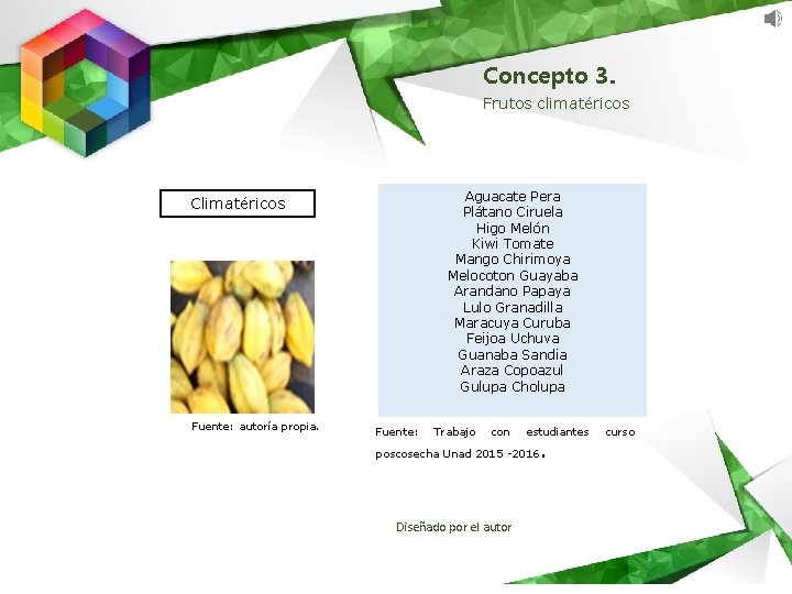 Unidad 2 30167 Frutos climatricos y no climatricos