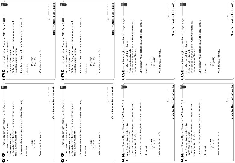 Direct Proportion Higher GCSE Questions These questions are