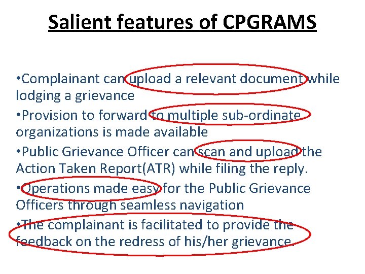 Centralized Public Grievance Redress And Monitoring System CPGRAMS
