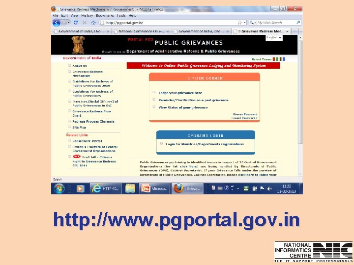 Centralized Public Grievance Redress And Monitoring System CPGRAMS