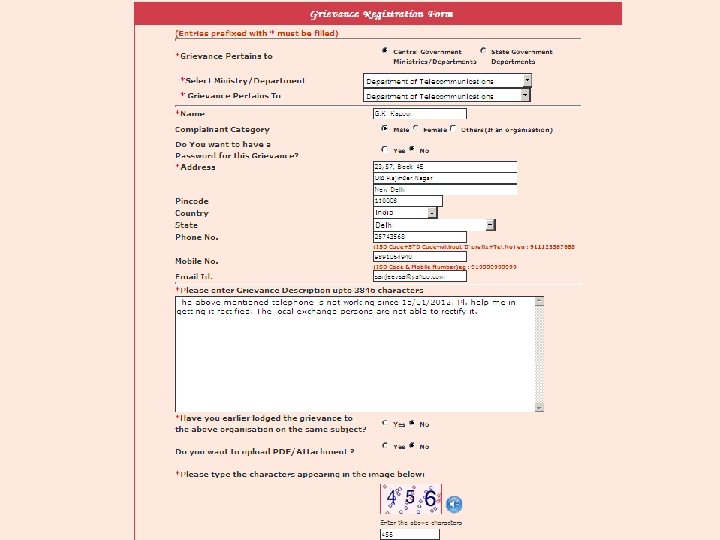 Centralized Public Grievance Redress And Monitoring System CPGRAMS