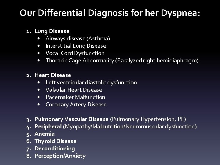 Workup of Dyspnea Pulmonary Joel A Wirth MD